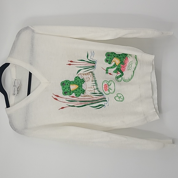 Vintage | Sweaters | Vintage Frog Sweater Marshall Rousso Shirlee ...